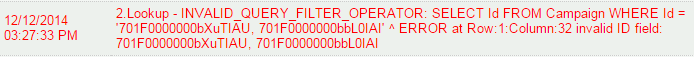 Salesforce Error Invalidqueryfilteroperator Formassembly Resource Center